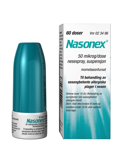 NASONEX NESESPRAY 50MCG/DOSE 60 DOSER - ApotekDirekte.no