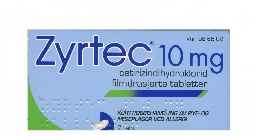 ZYRTEC 10MG 7 TABLETTER - ApotekDirekte.no