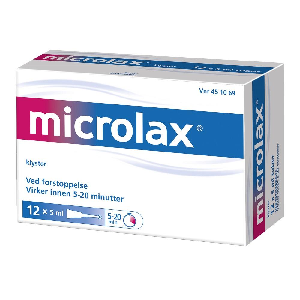 Microlax klyster 12 x 5 ml - ApotekDirekte.no