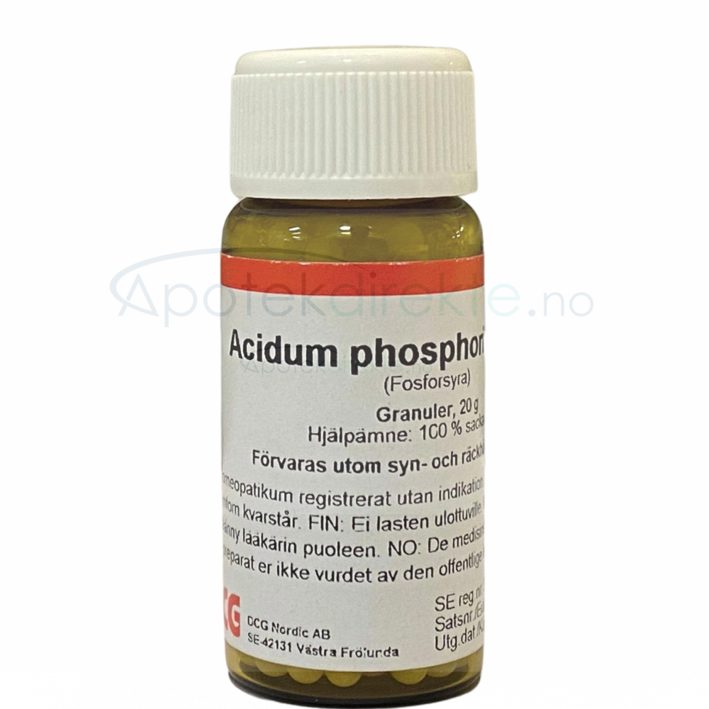 Acidum phosphoricum D30 20 gram piller - ApotekDirekte.no